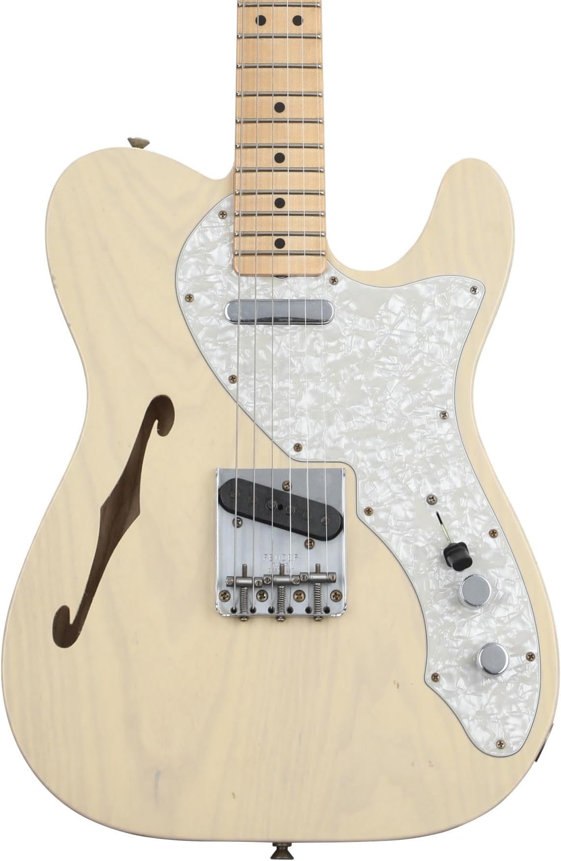 Amazon.com: Fender Custom Shop '68 Telecaster Thinline Journeyman Relic ...