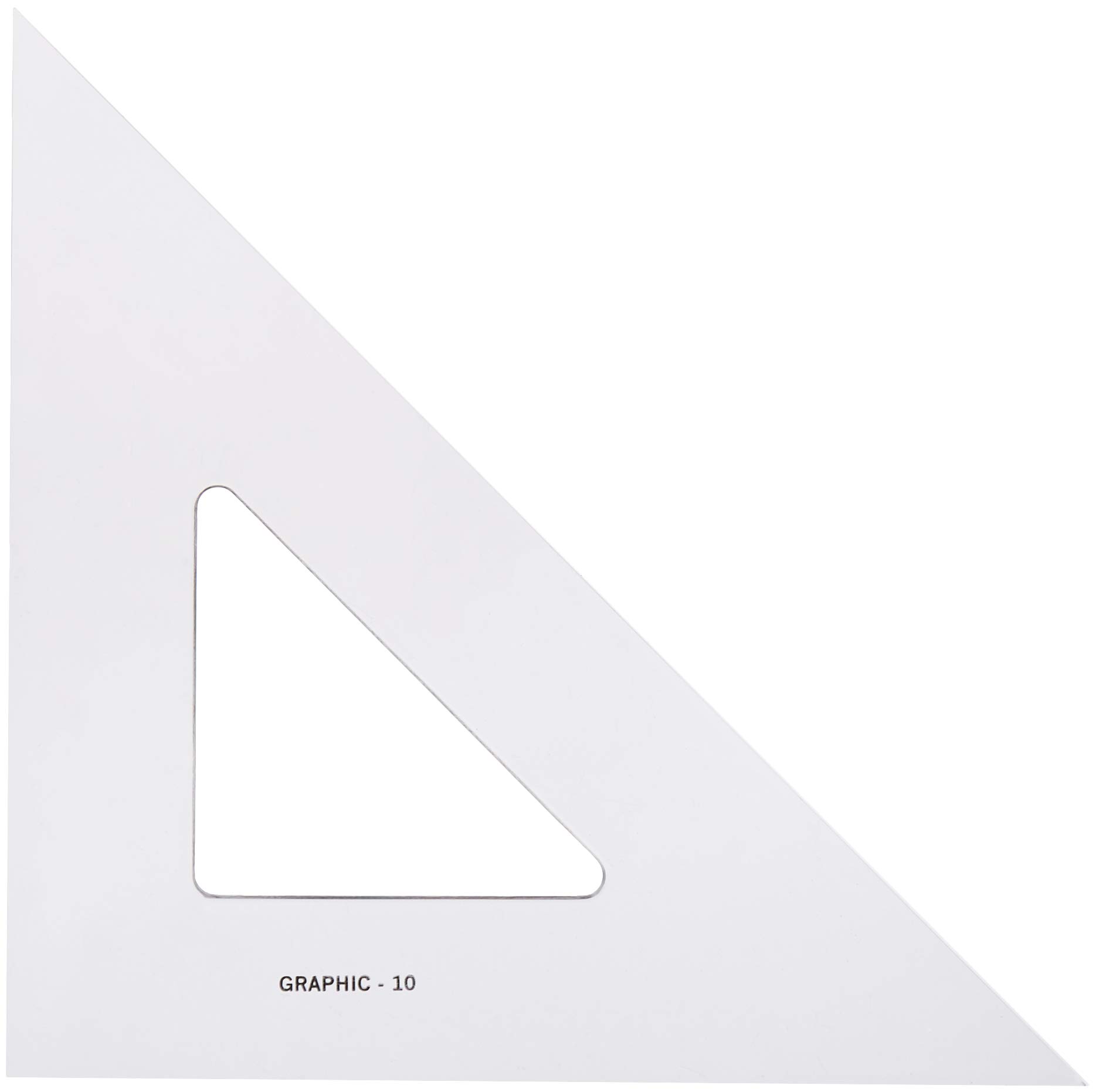 Amazon.com: ALVIN - 10 inches Transparent Academic Acrylic Triangle ...