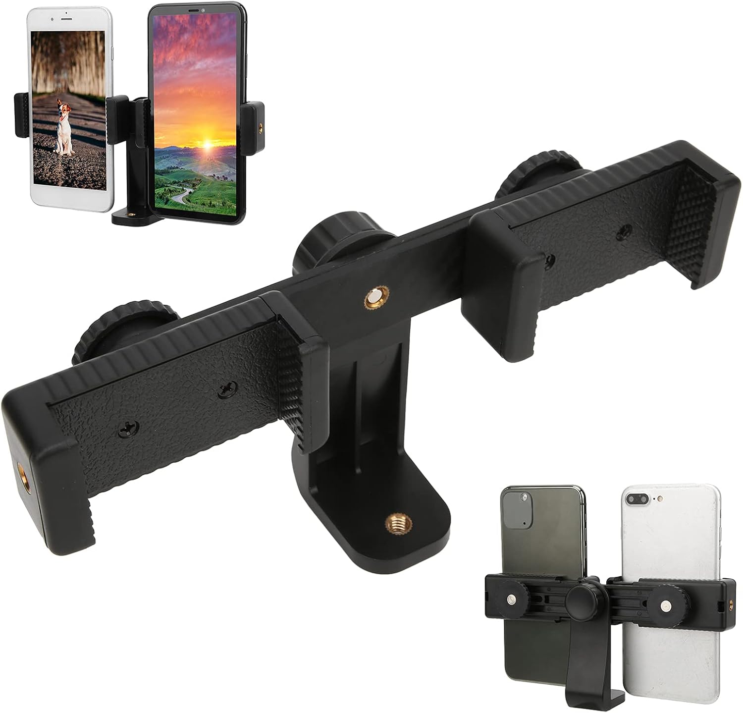 Amazon.com: Cyrank Universal Tripod Cell Phone Holder,Dual Position ...