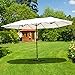 Outsunny Parasol de jardin XXL parasol grande taille 4,55L x 2,7l x 2 ...