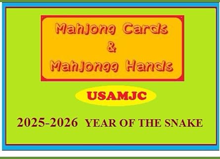USAMJC 2025 Mahjong Cards & Mahjongg Hands - year of the serpent/snake ...