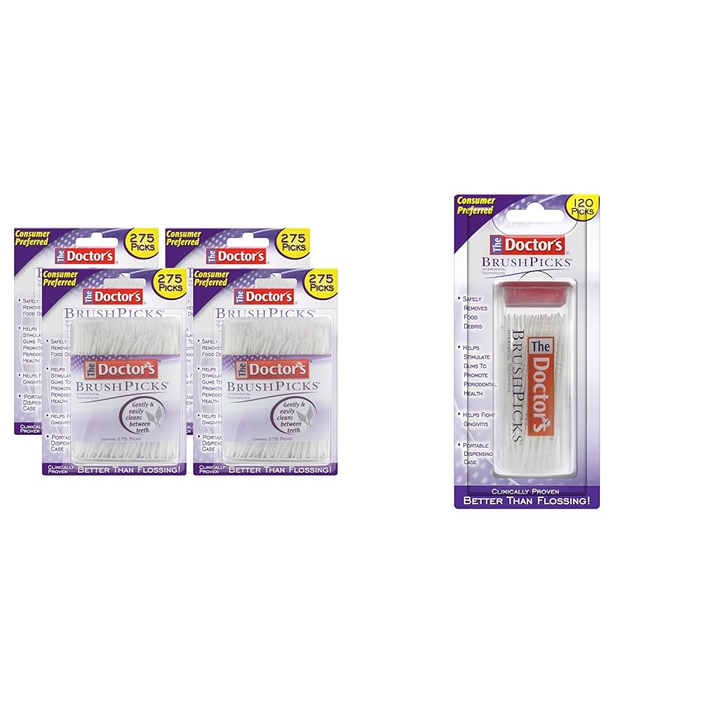 Amazon.com : The Doctor's BrushPicks, Interdental Brushes and Dental ...