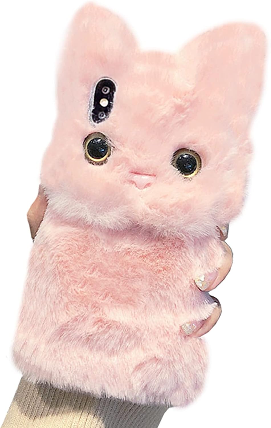 Amazon.com: UnnFiko Winter Soft Warm Plush Case Compatible with iPhone ...