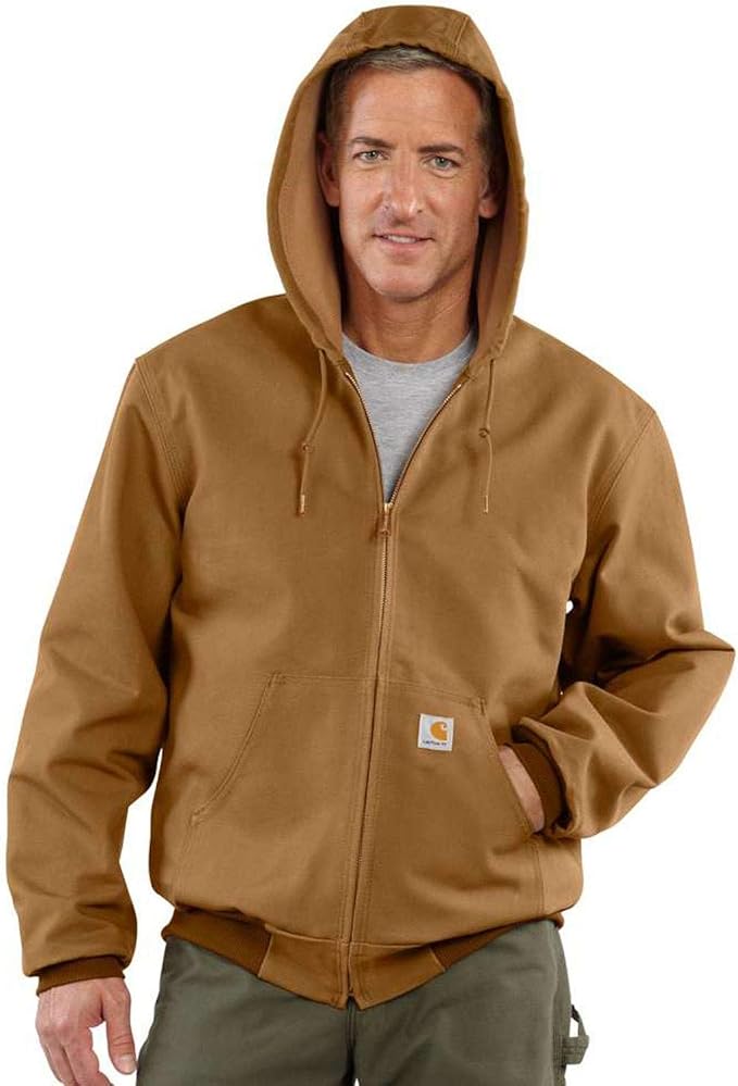 Amazon.com: Carhartt Men's Thermal Lined Duck Active Jacket J131 ...