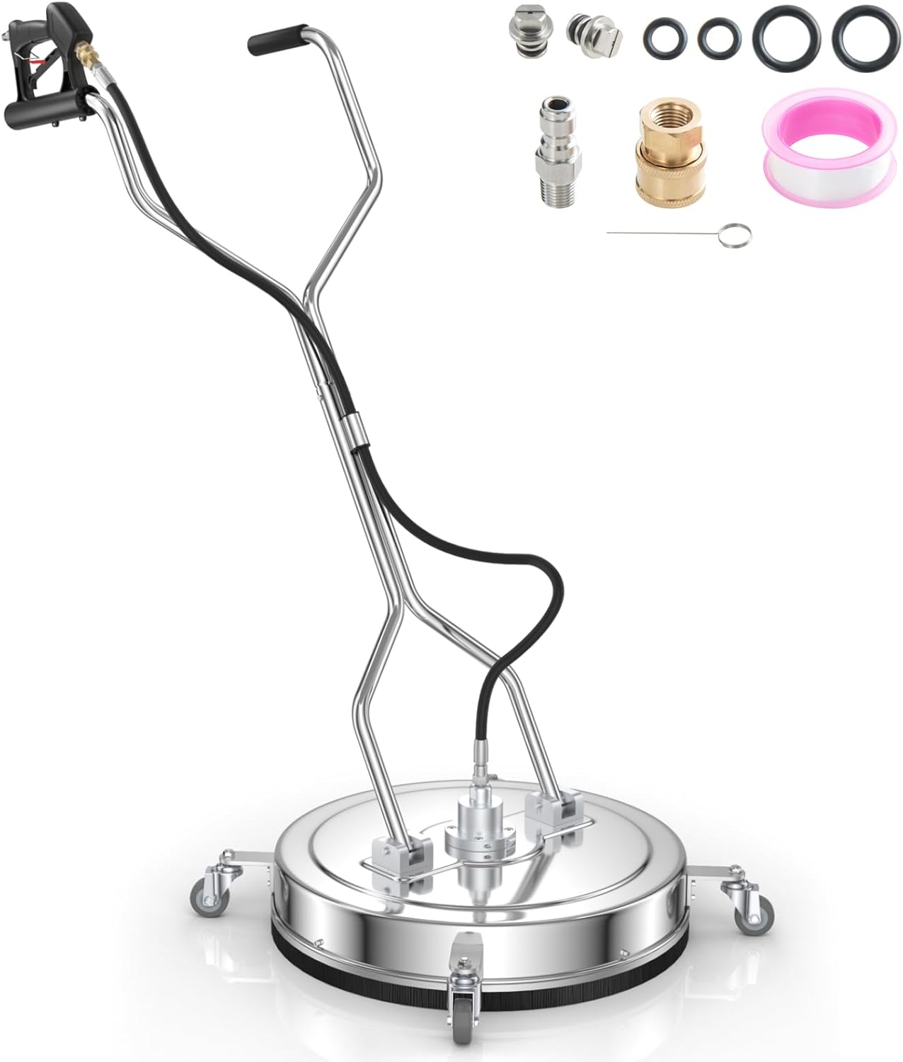 GiantexUK 21’’ Pressure Washer Surface Cleaner, 4000 PSI Flat Floor ...