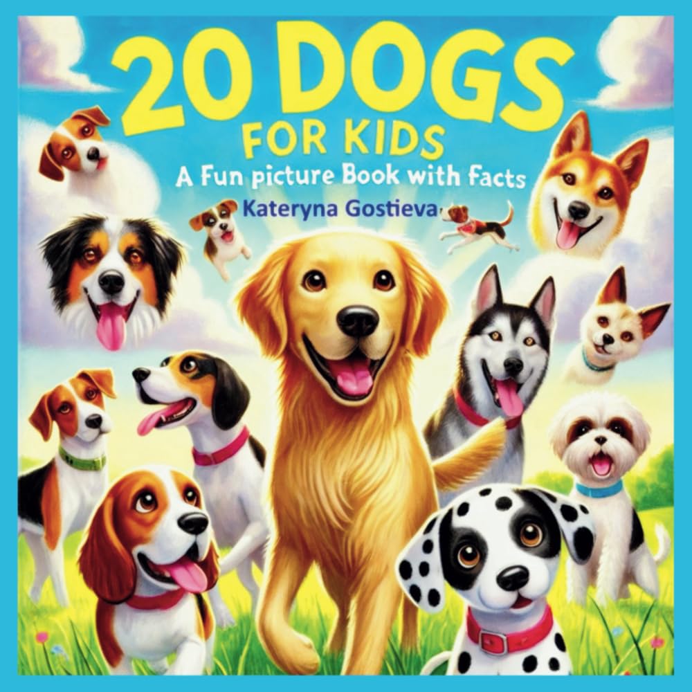 20 DOGS FOR KIDS: A Fun Picture Book with Facts: Gostieva, Kateryna ...