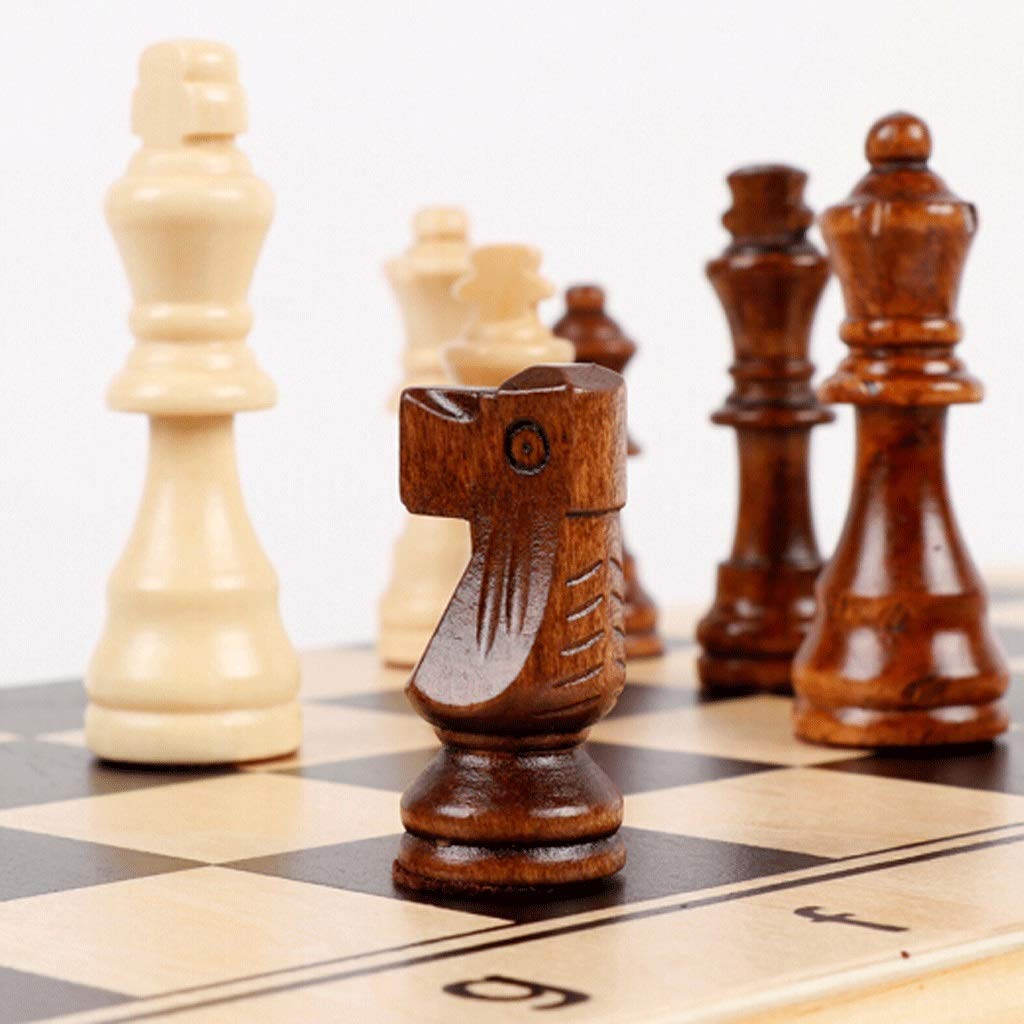Buy ZNZN Chess Magnetic Chess Set Solid Wood Foldable Chessboard Double ...