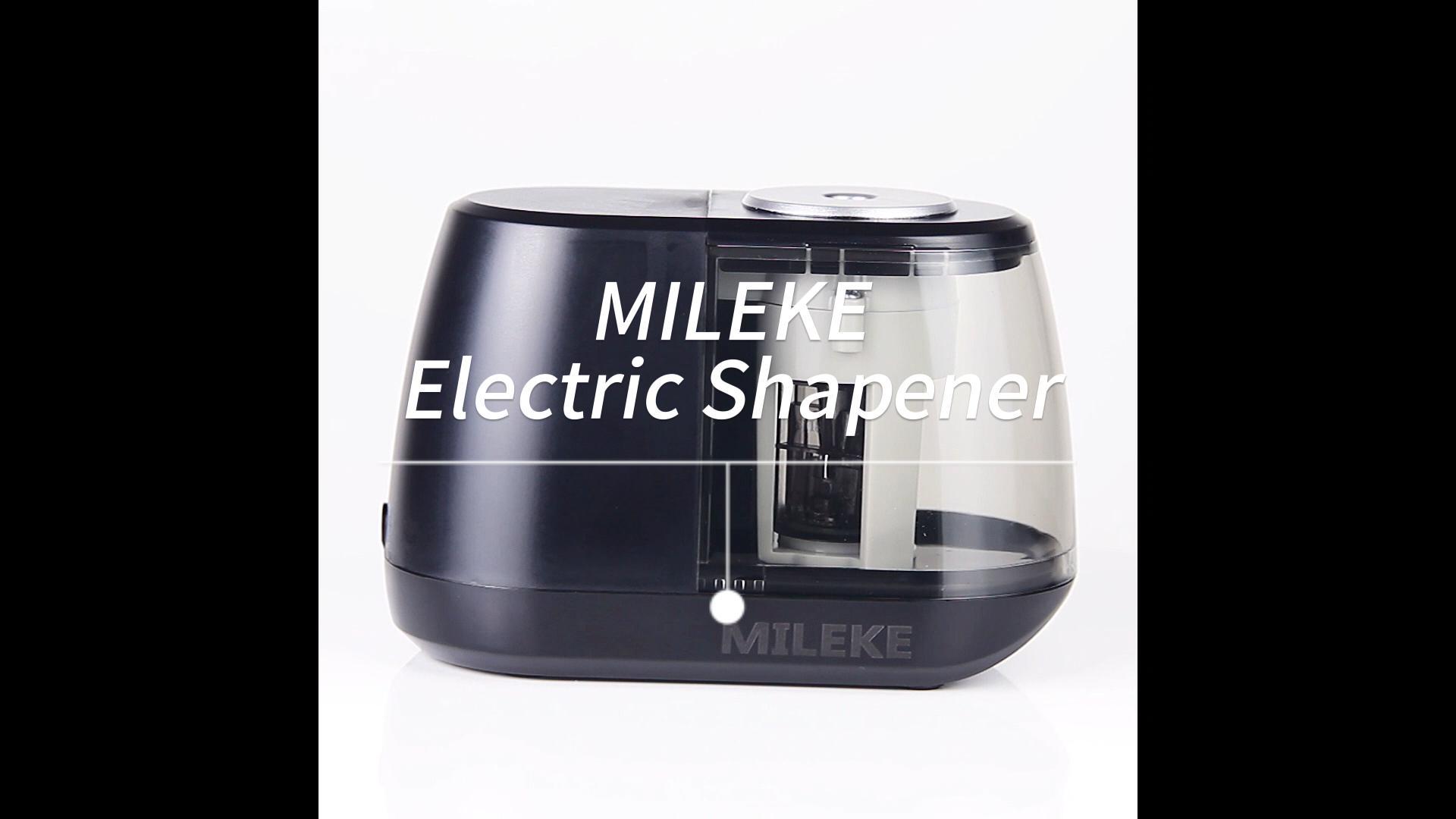 Watch MILEKE Electric Pencil Sharpener, AA Battery / USB Powered, Heavy ...
