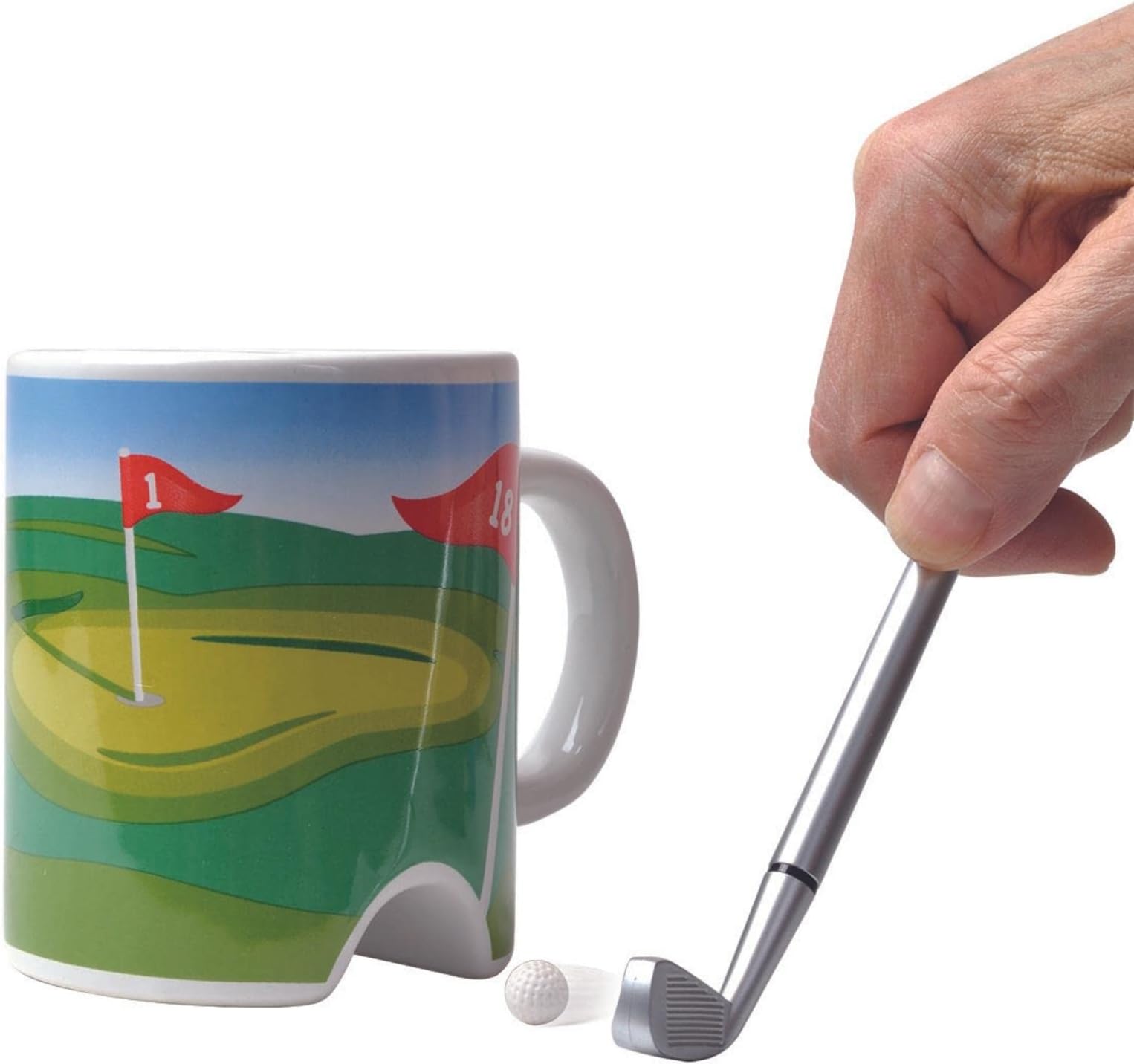 Amazon.com: White 15 Oz Golf Ball Coffee Mug Great Gift for Our ...