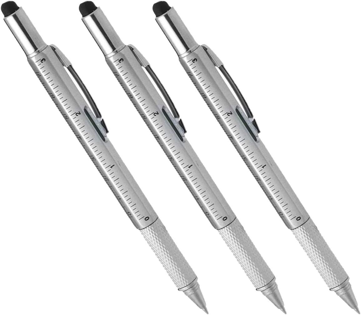 Amazon.com : Multi-word 6 in 1 Multi Function Tool Ballpoint Pen with ...