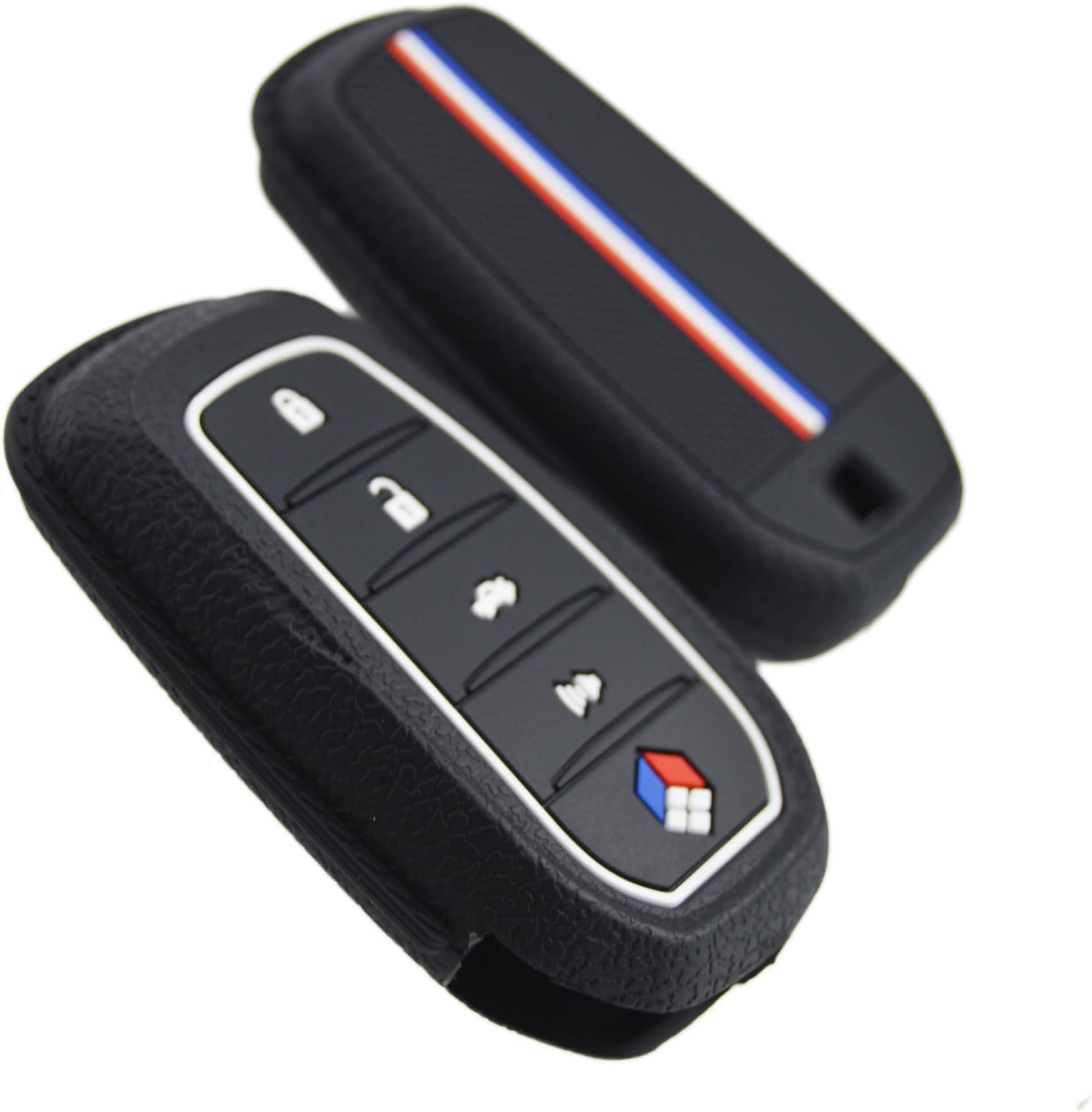 Amazon.com: Striped Silicone Remote Key Fob Case Cover for Toyota 2019 ...