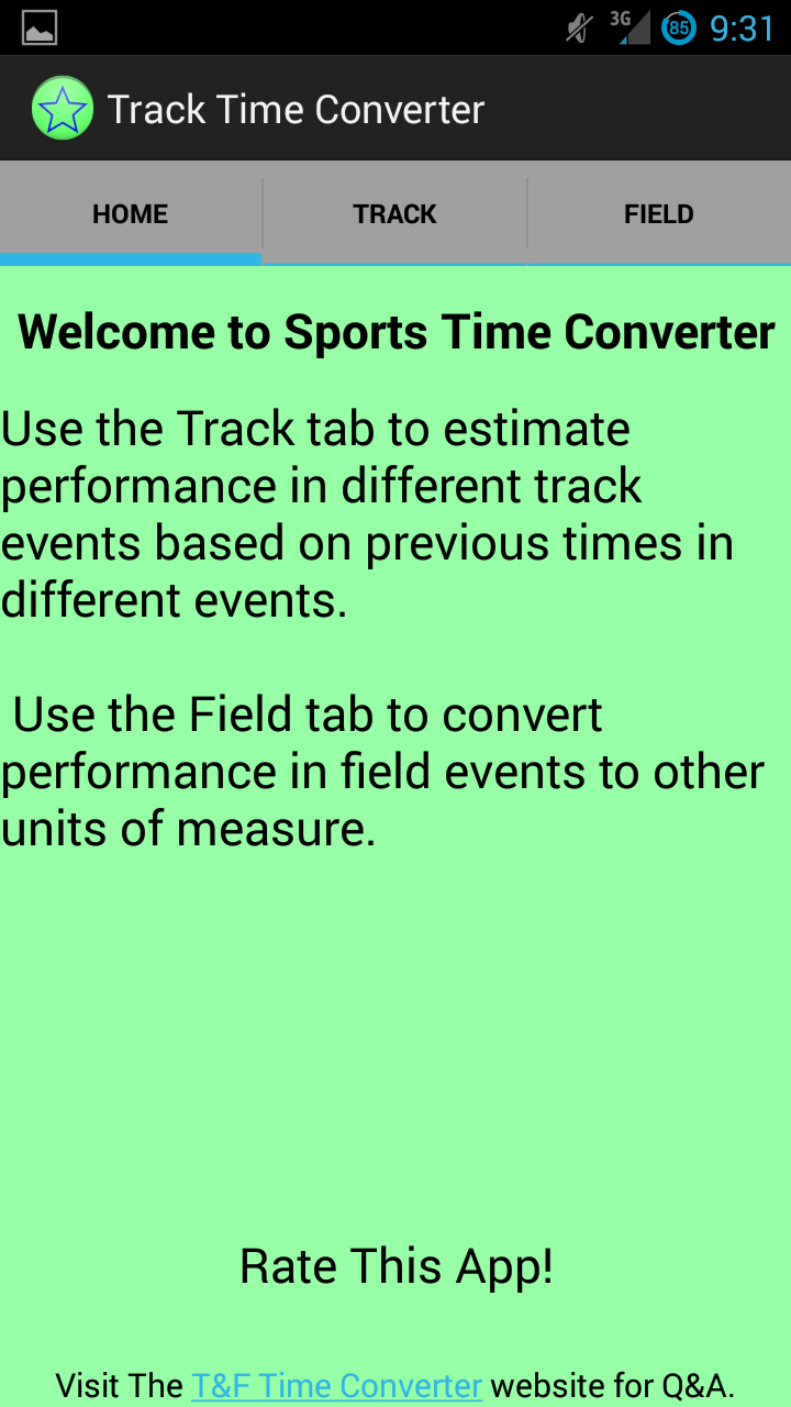 Track and Field Time Converter - App on Amazon Appstore