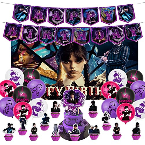Wednesday Addams Party Decoration Set，Wednesday Addams - Want It All