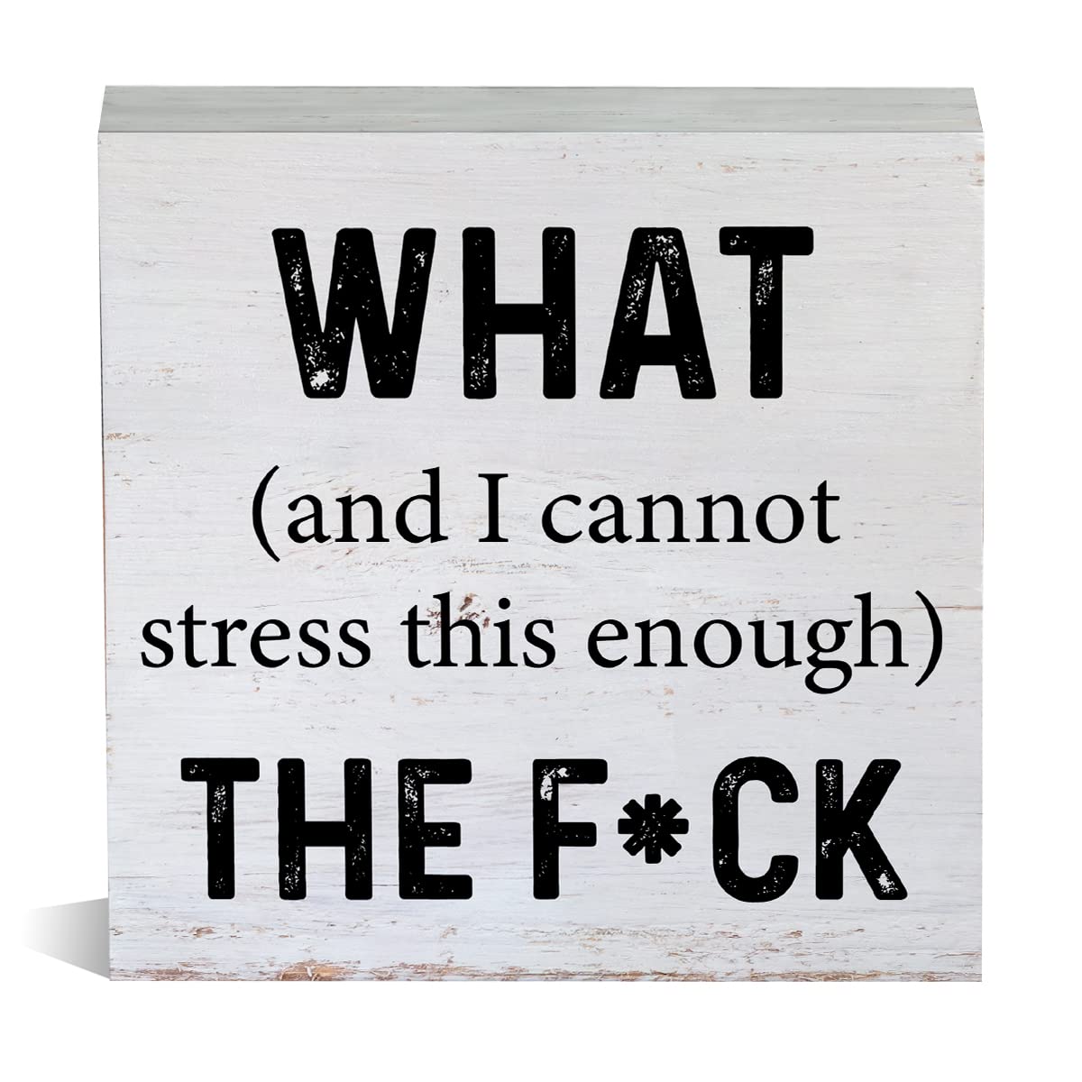 Amazon.com: Farmhouse Funny Office Wooden Box Sign Rustic and I Cannot ...