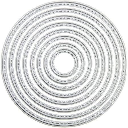 Amazon.com: ZbFwmx Round Cutting Dies Handmade DIY Paper Cards Album ...