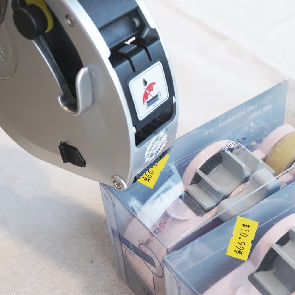 Snapklik.com : 1 Line Fluorescent Yellow Labels - 10,000 Fluorescent ...