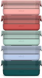 Ello Plastic 3.7 Cup Meal Prep Set 10 Pc, 5 Pack Set - BPA Free Plastic ...