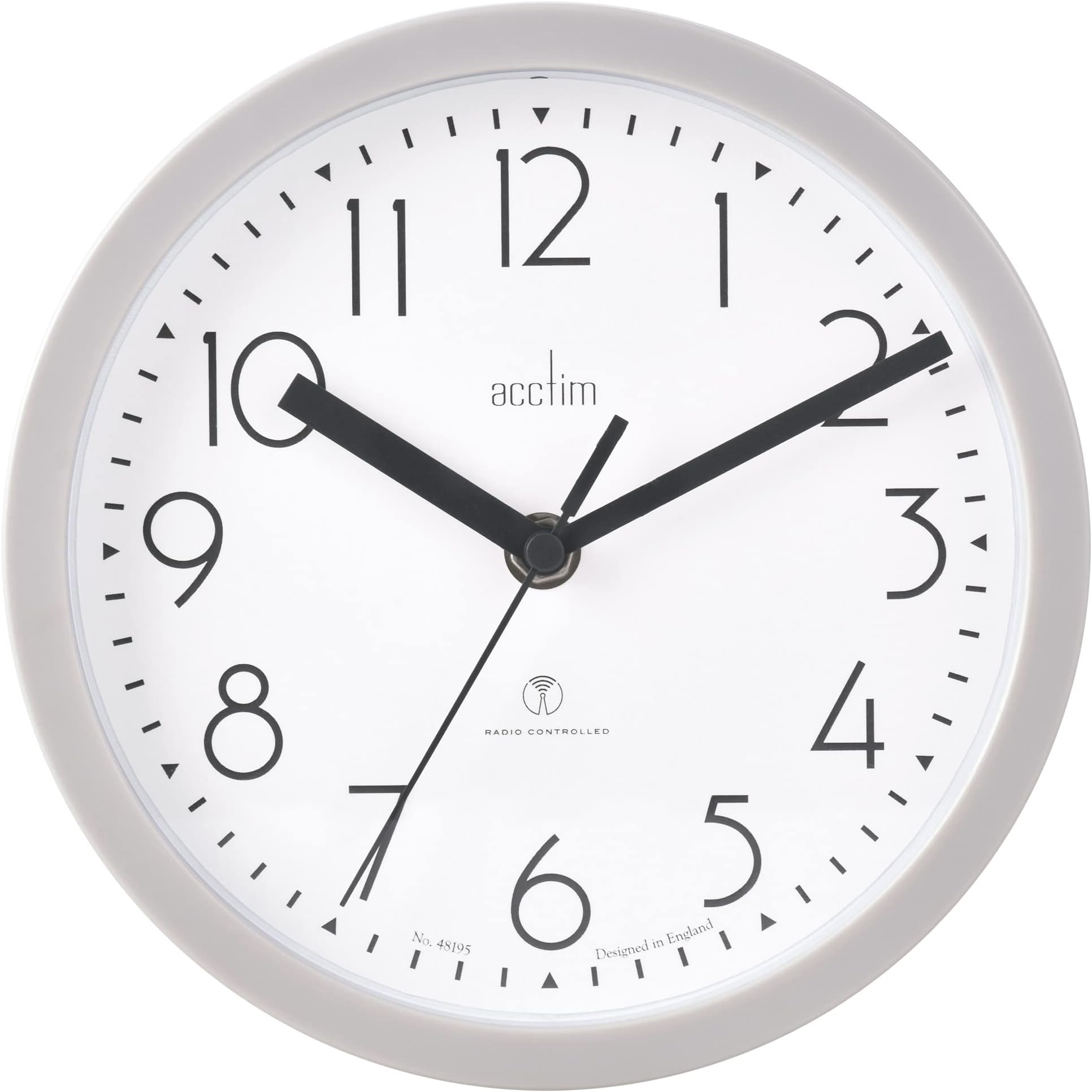 Acctim Bromham Non Ticking Sweep Seconds Hand Wall Clock 20cm Diameter (White) : Amazon.co.uk ...