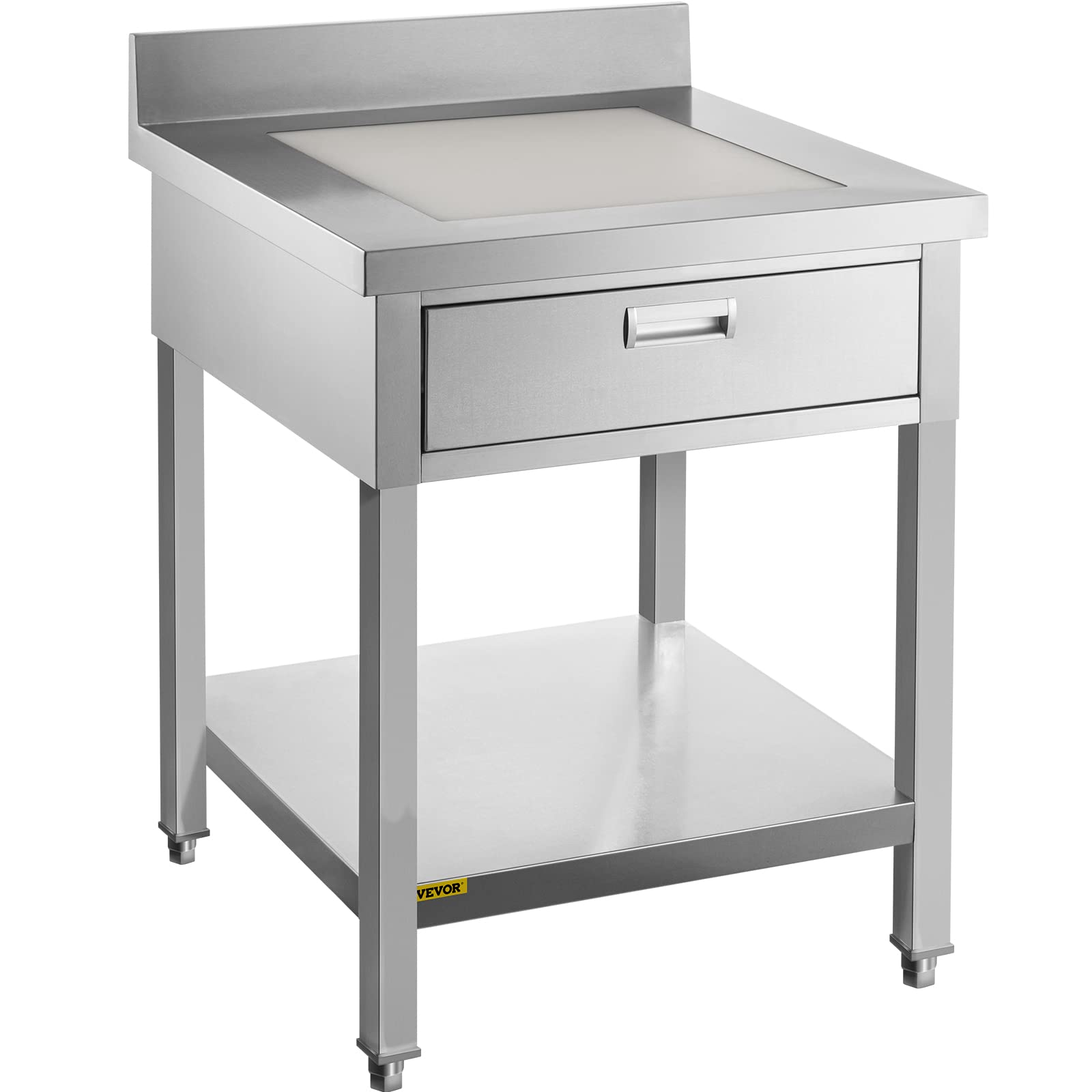 Buy VEVOR Commercial Food Prep Worktable 24x30 in Stainless Steel Table ...