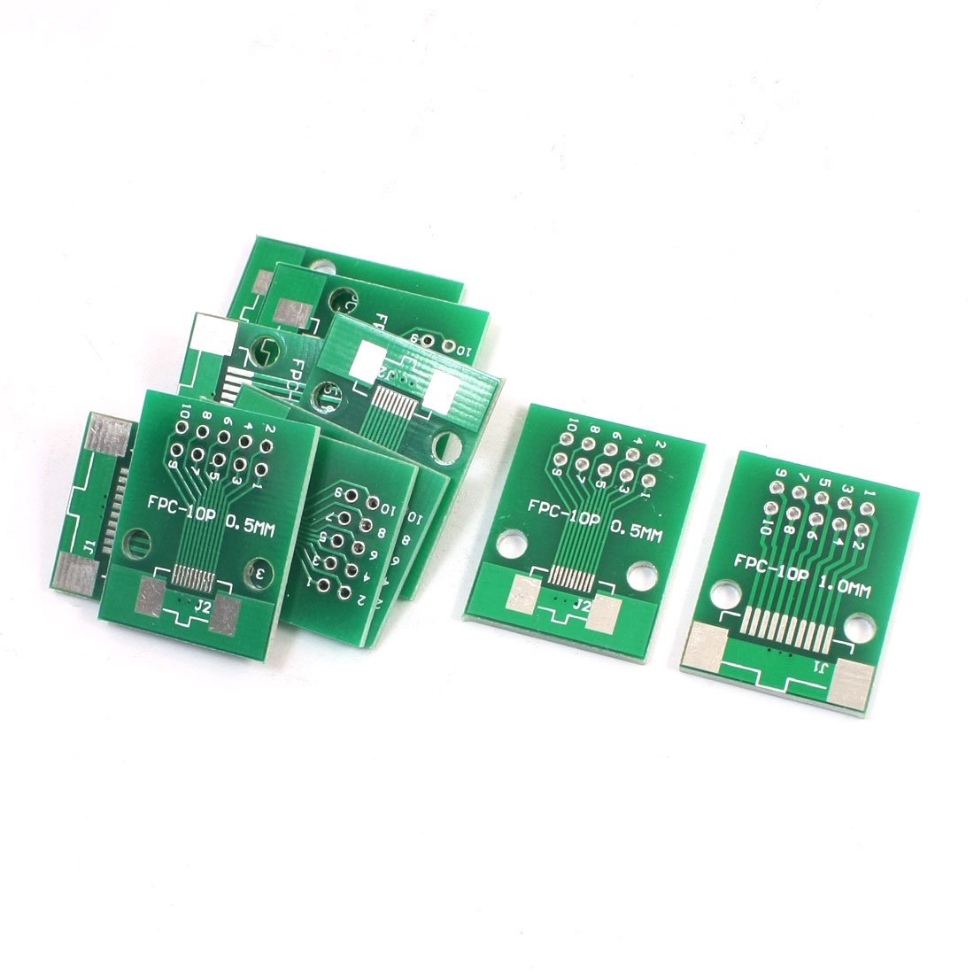 uxcell 10 Pcs Surface Mounted Devices Fpc-10P to Dip10 Dual Sides IC ...