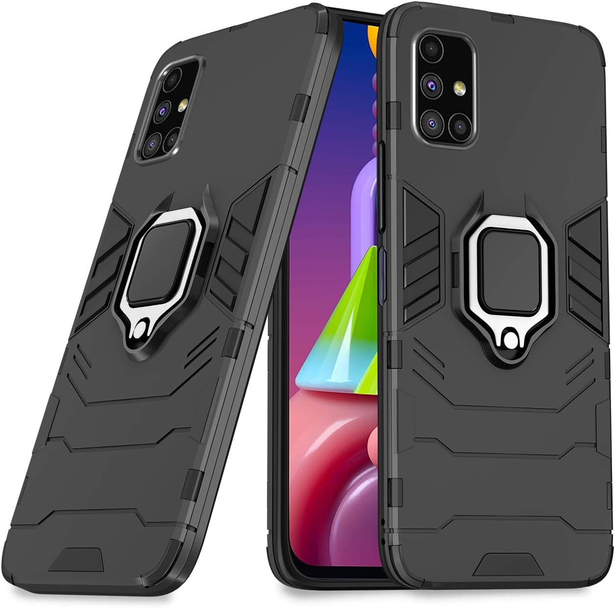 Pikkme Samsung Galaxy M51 Back Cover | D5 Tough Armor Bumper | 360 ...