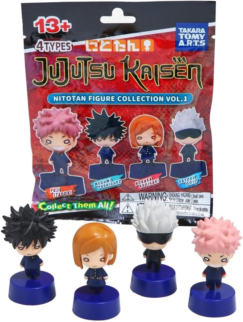 Amazon.com: SCS Direct Jujutsu Kaisen Mystery Blind Bag Figures, 3 Pack ...