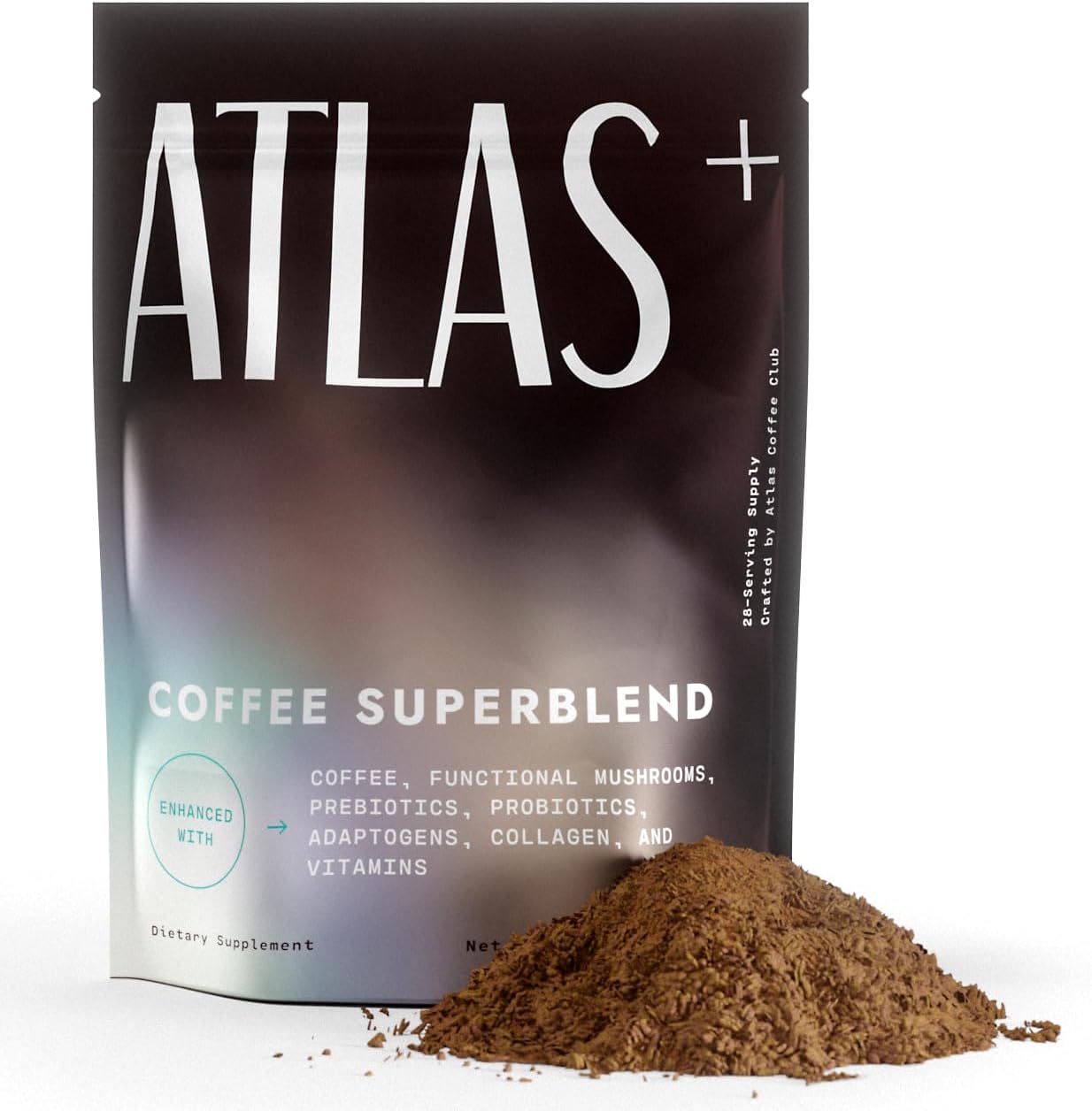 Amazon.com : Atlas+ Coffee Superblend– Instant Mushroom Coffee with ...