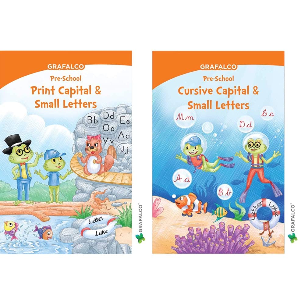 Navneet Grafalco Pre school Print Cursive Writing JR Kg Sr Kg Books Navneet Grafalco Pre school Print Cursive Writing JR Kg Sr Kg Books