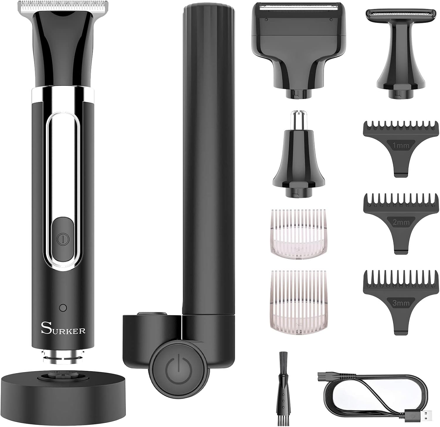 Amazon.com: SURKER Body Trimmer Mens Electric Back Shaver Body Grooming ...