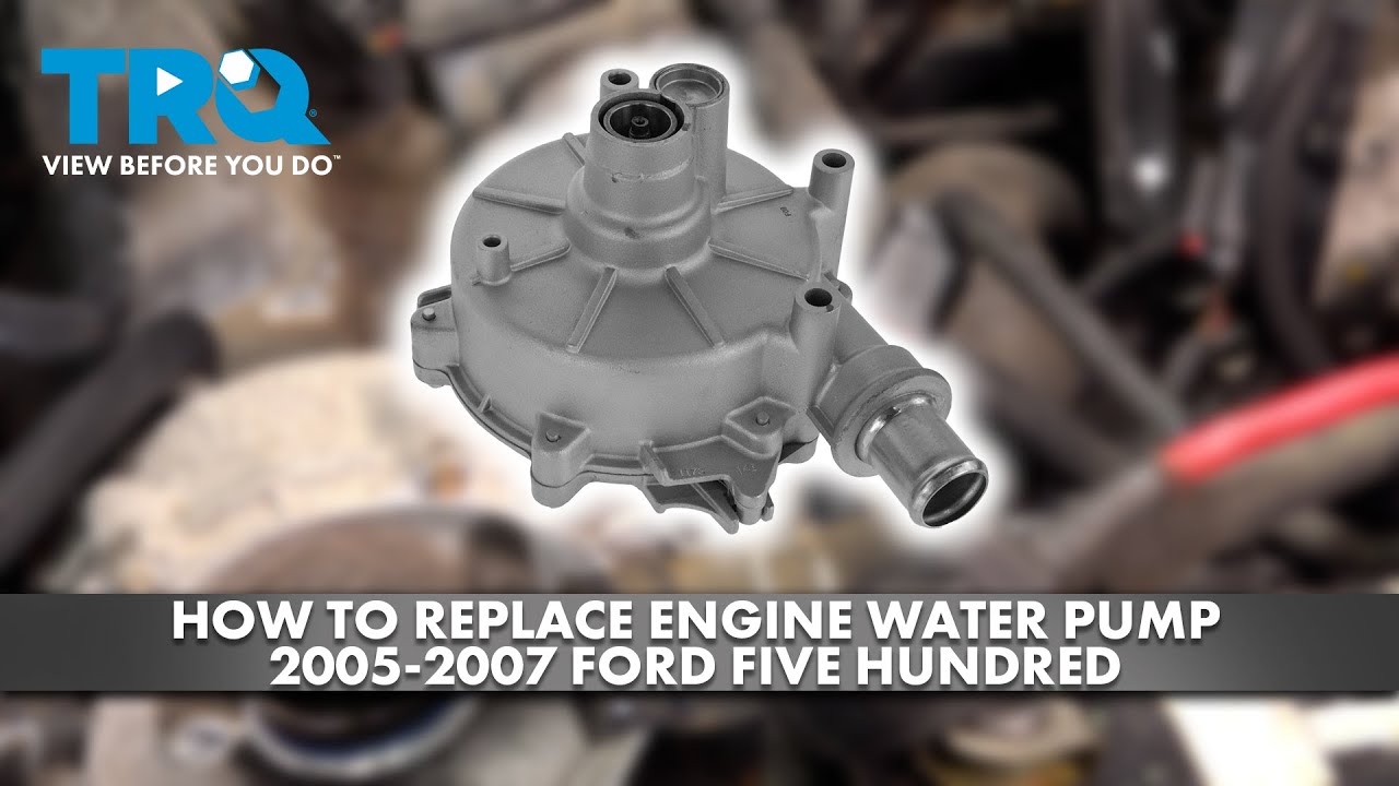 Watch How to Replace Engine Water Pump 2005-2007 Ford Five Hundred on ...