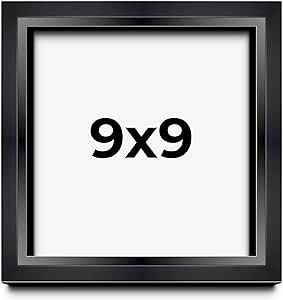 Amazon.com - 9x9 Shadow Box Black Beveled Display Frame | 1.5 Inches ...