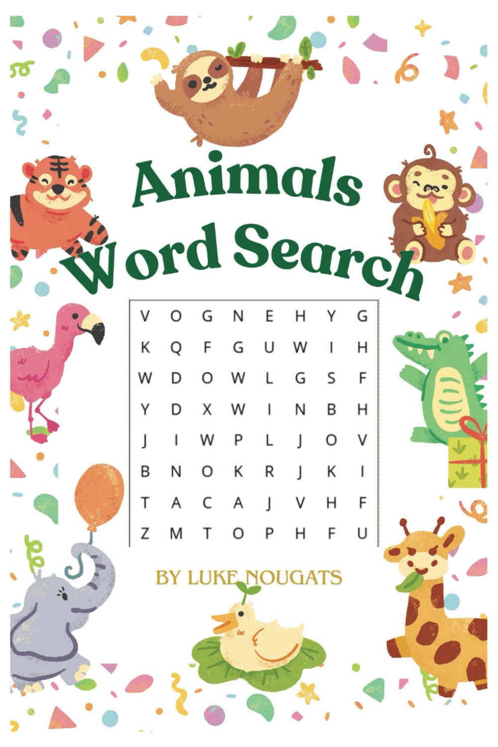 Animals Word Search Puzzle Book: Word Searches with Easy to Read Print ...