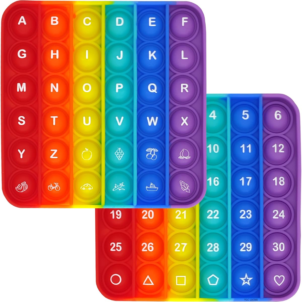 Amazon.com: YGC LAOMI Fidget Games Learning Toys,Learn 26 Letters & 1 ...