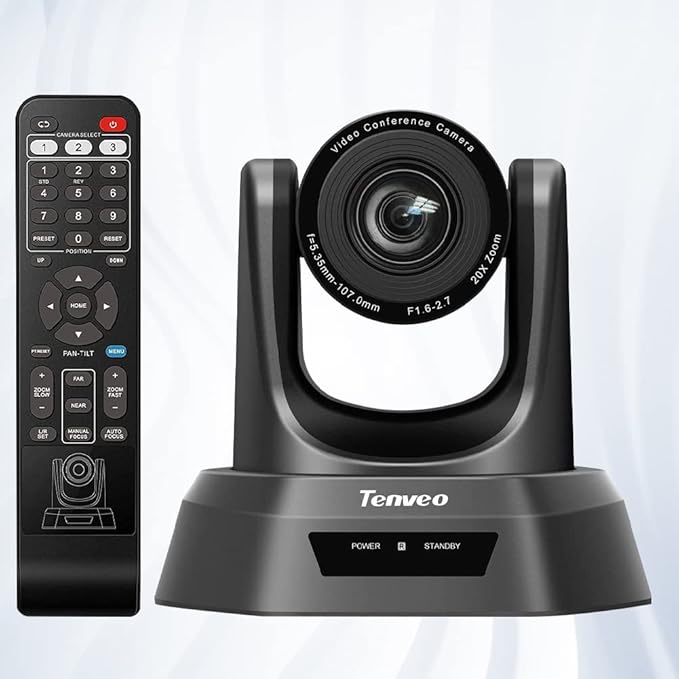 Tenveo NV20A Telecamera per videoconferenze, webcam Full HD 1080p 60fps ...
