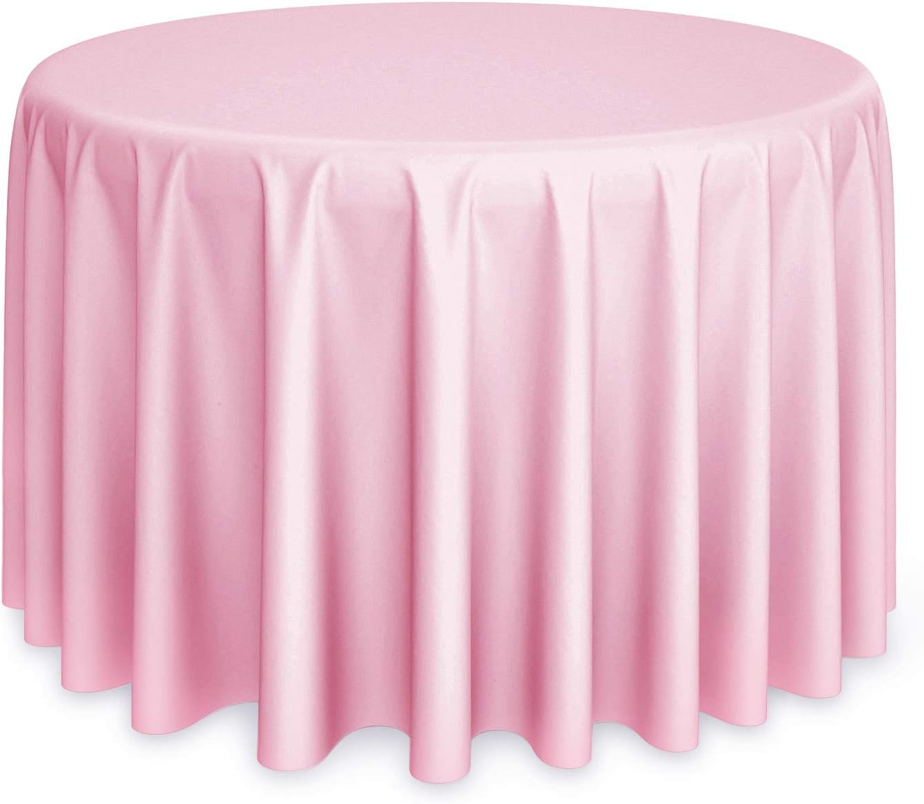 Amazon.com: MASHAN 12 Pack Round Plastic Pink Tablecloths Disposable ...