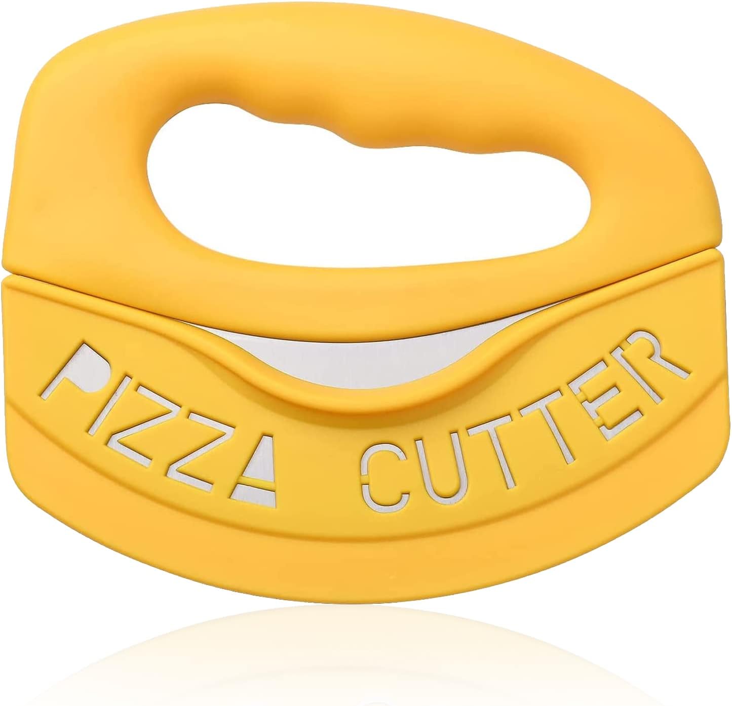 DSL Pizza Cutter, Portable Food Cutter Stainless Steel with Cover ...