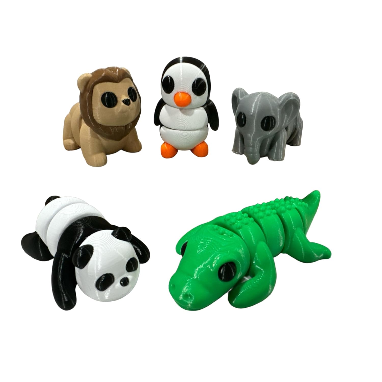 Amazon.com: Mini 3D Printed Animals Collection - Unique Articulated ...