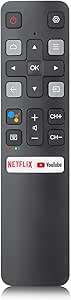 RC802V FNR1 Remote Control, for TCL Android TV Voice Remote, Compatible ...