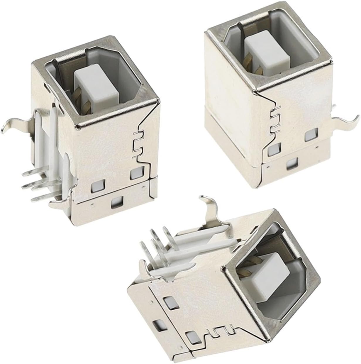 10Pcs Square USB Socket Usb B Type Female 90 Degree PCB Welding Parent ...