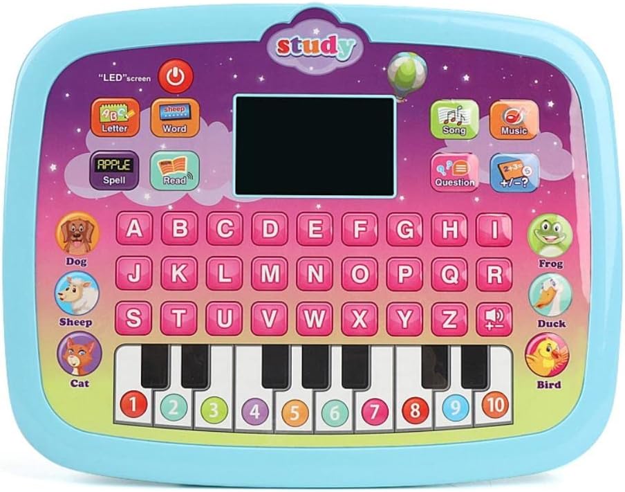 Amazon.com: KLEOAD Kids Tablet/Toddler English Learning Pad with LED ...