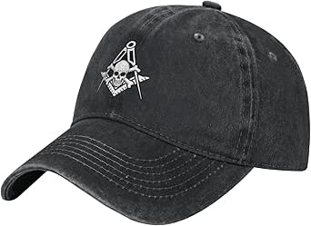 JPFFKXYH Skull and Cross Bones Square Compass Mason Masonic Freemason ...