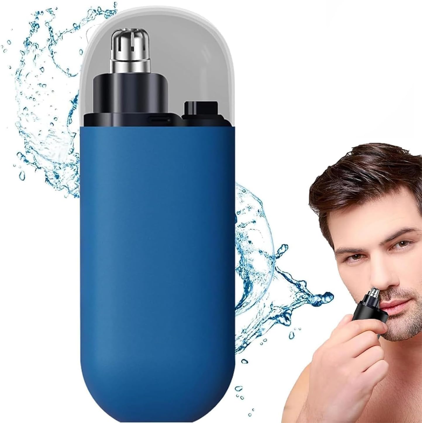 Portable Nose Hair Trimmer,Ear and Nose Hair Trimmer,Rechargeable Nose ...