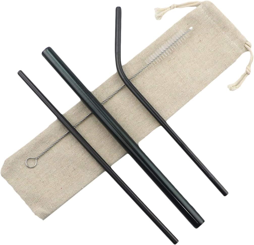 Amazon.com: Extra Long Stainless Steel Metal Straws - Fits Yeti, RTIC ...