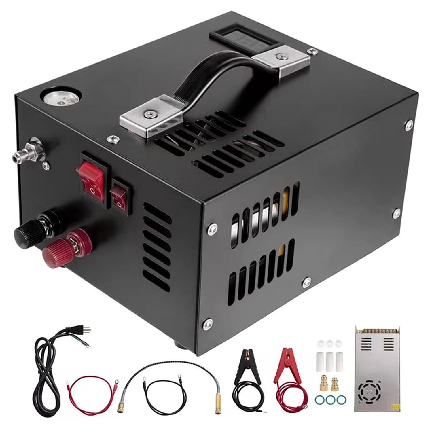 Buy PCP Air Compressor, 300bar Adjustable Auto-Stop High-Pressure ...