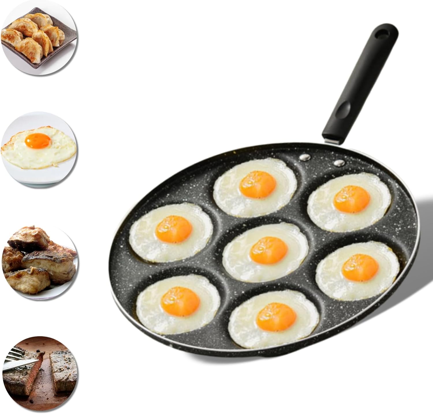 Amazon.com: Egg Pans, Pancake With 7 Cup Waffle, Frying Pan Nonstick ...