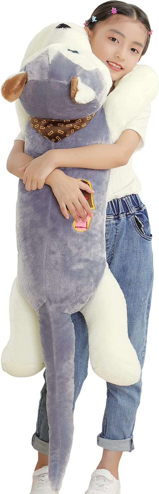 Amazon.com: 39.3 inch Dalmao Dog Stuffed Animals, Cuddly Husky Dog ...
