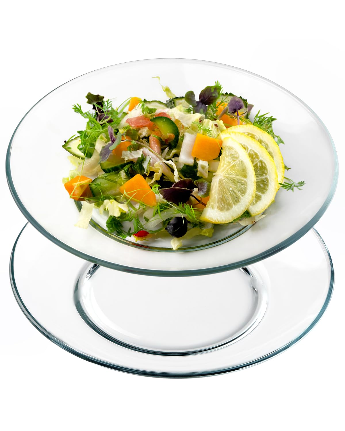 Amazon.com | NUTRIUPS 2 Pack 9 inch Tempered Glass Dessert Plates ...