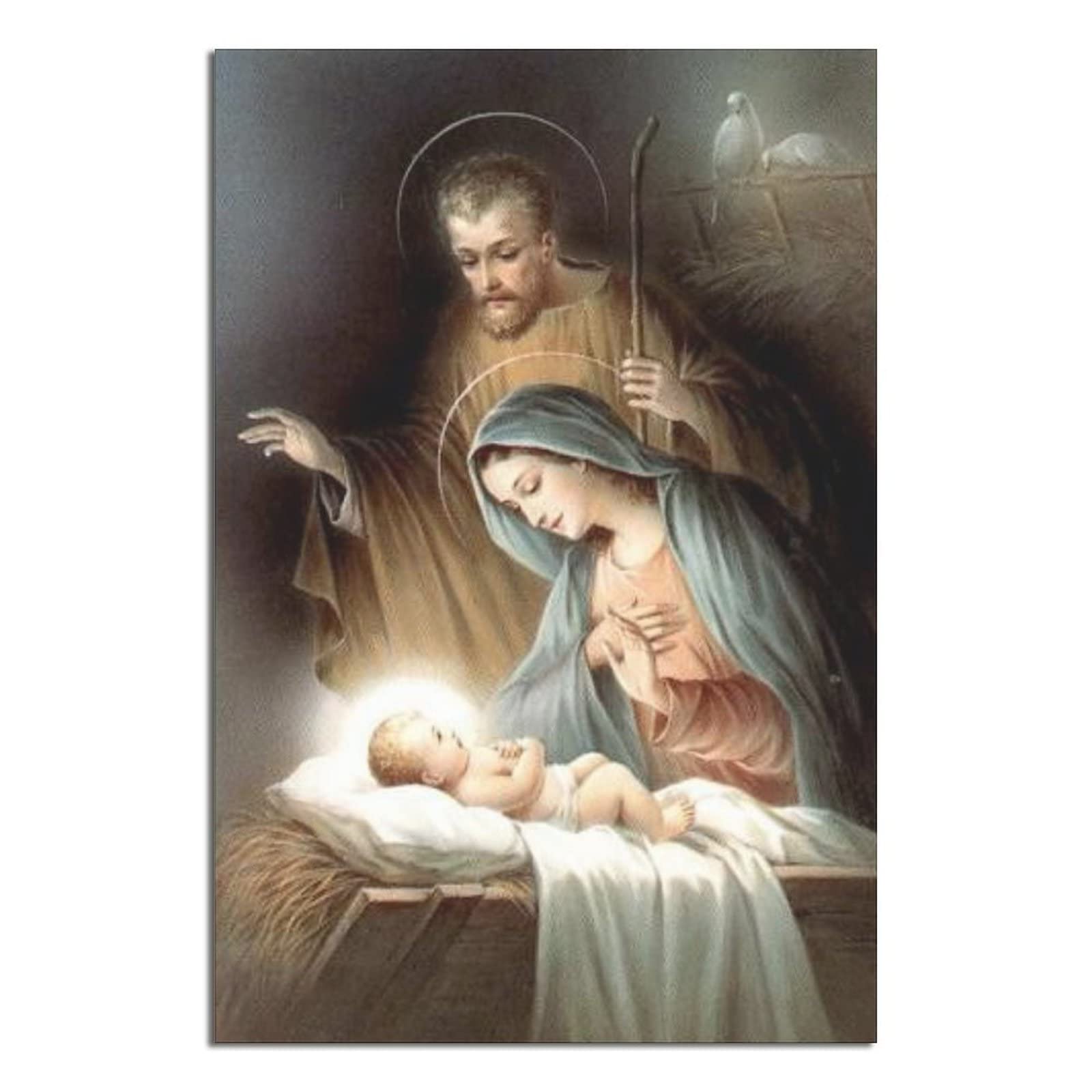 Mary And Joseph In The Manger