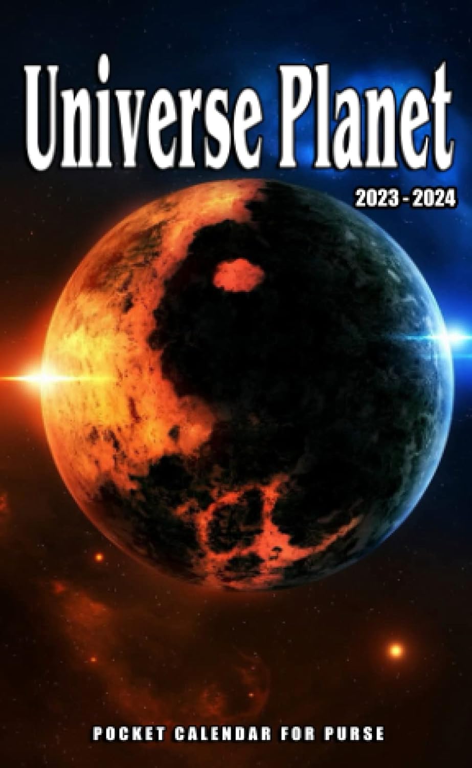 2023-2024 Universe Planet Pocket Calendar: 2 Year Monthly Planner With ...