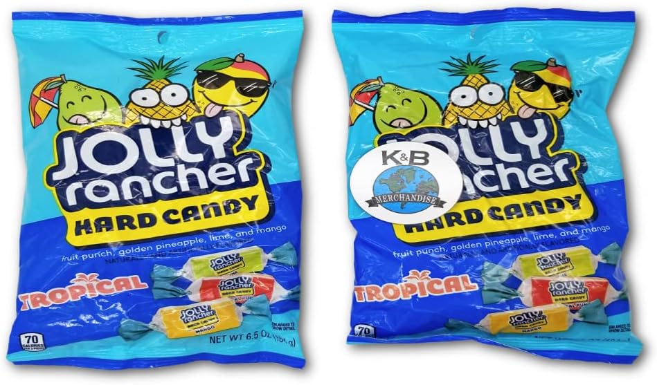Amazon.com : Tropical Jolly Rancher Hard Candy Variety Pack, (2 Packs ...